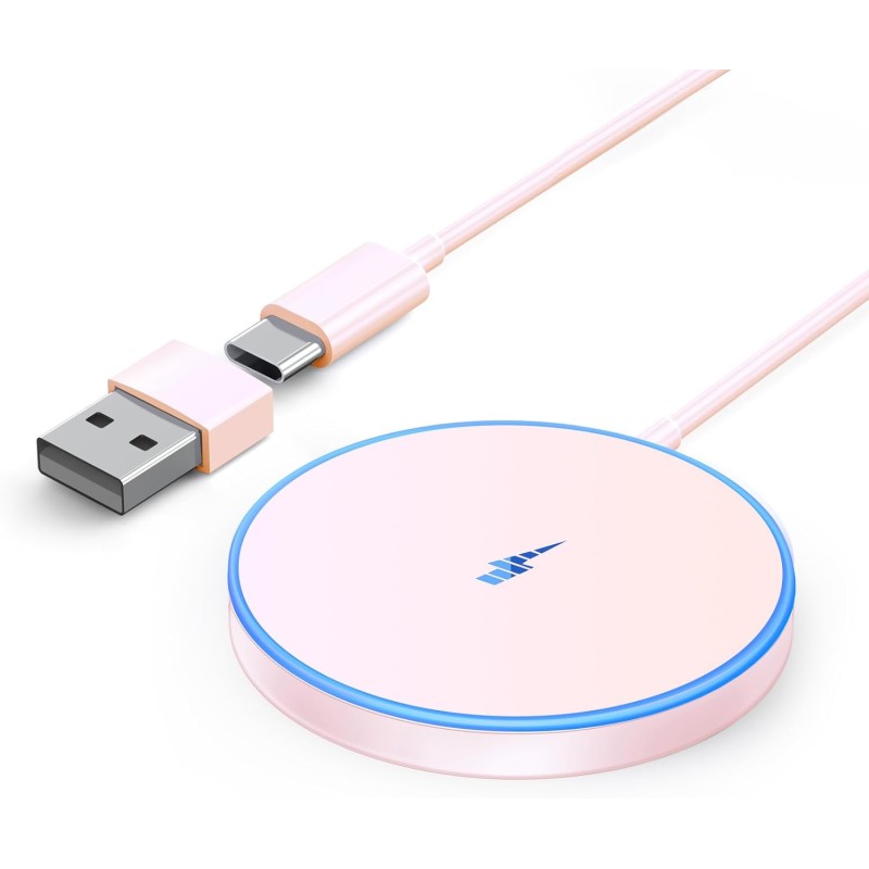 Amazon.com: Magnetic Wireless Apple Mag-Safe Charger for iPhone 15/14 ...